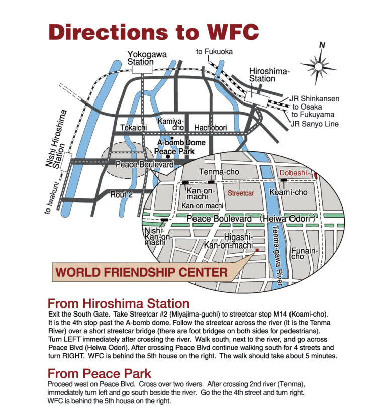 Map to World Friendship Center | World Friendship Center